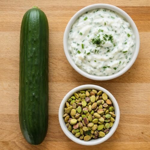 3-Ingredient Tzatziki Cucumber Bites